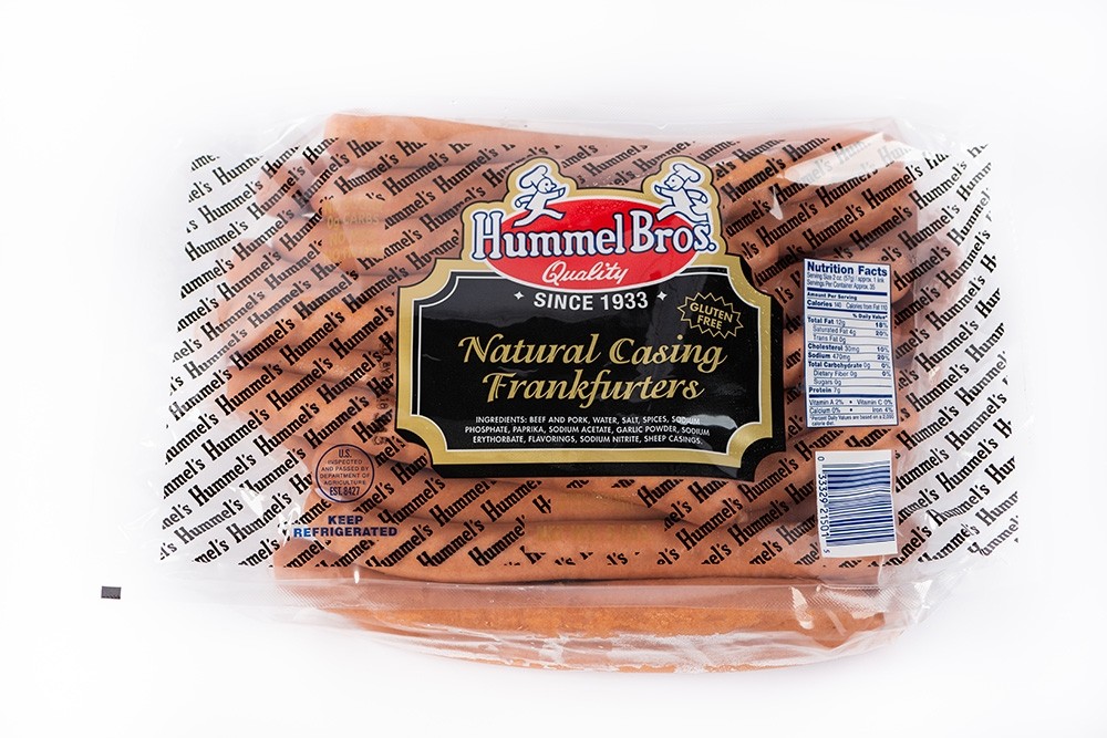 Hummel's Natural Casings Franks - 5lb - New Haven Direct Connect