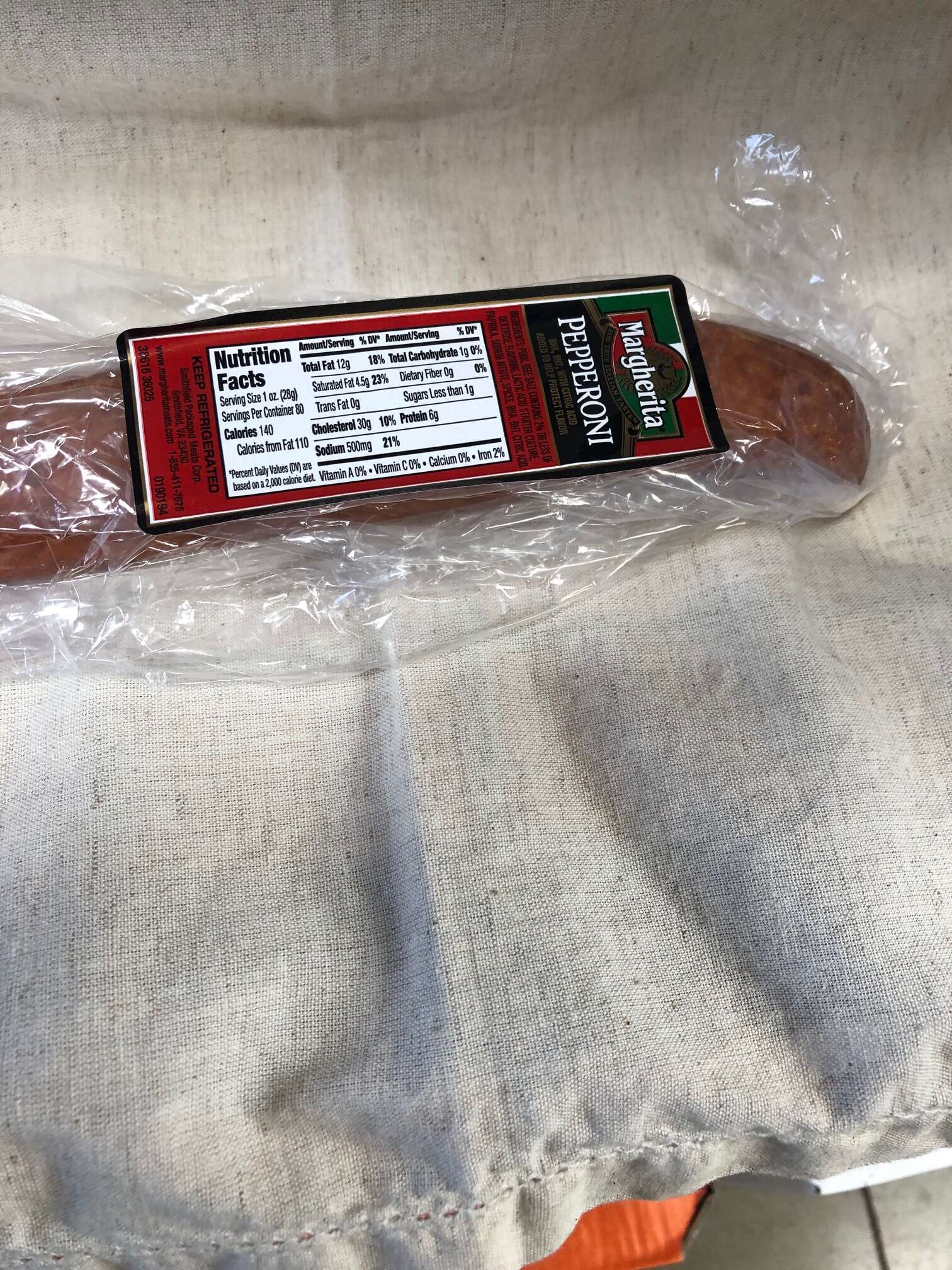 Margherita Pepperoni Stick from Napoli - 8 oz - New Haven Direct Connect