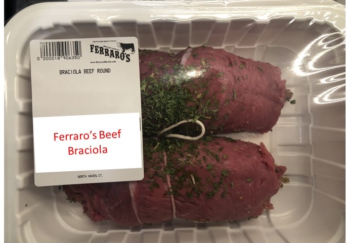 Ferraro's Meats Beef Braciola- Two (2) packages approx 1lb each - New ...