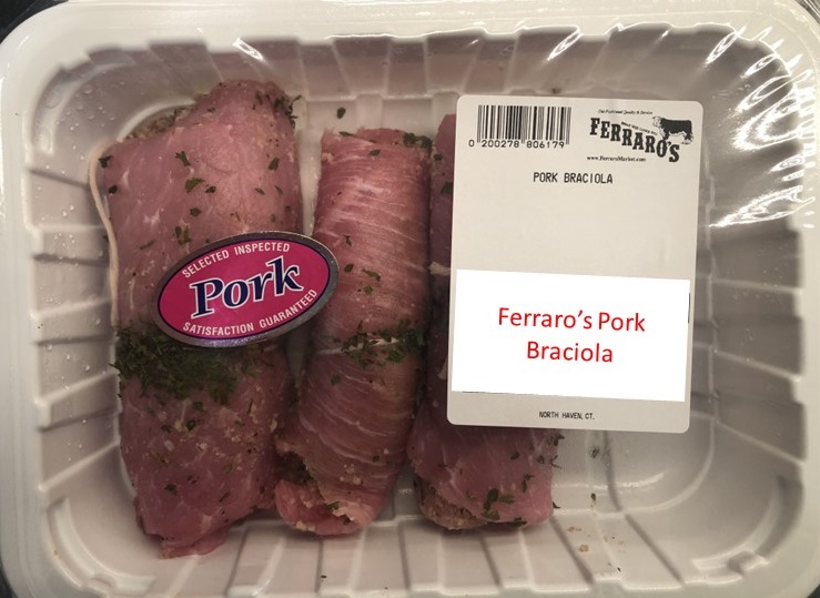 Ferraro's Meats Pork Braciola- Two (2) packages approx 1 lb. each - New ...